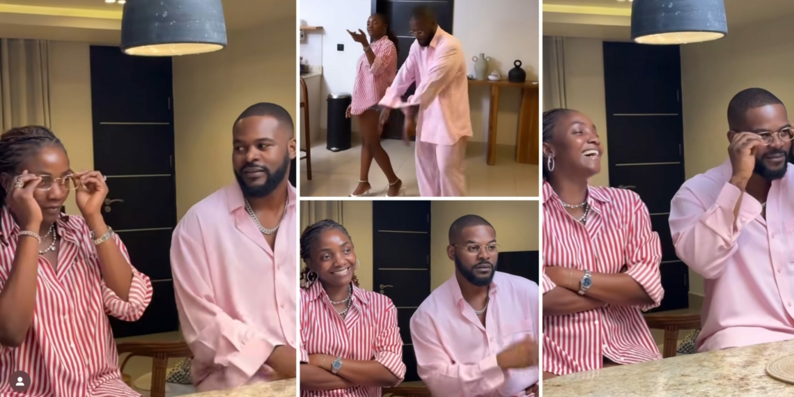 Netizens reacts to video of Simi and Falz vibing